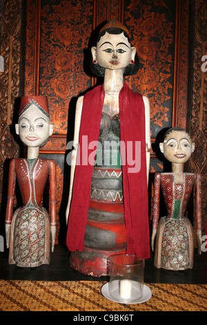 Traditional Indonesian Wayang Golek puppets performance, Kraton palace ...