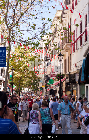 Gibraltar Scene in Main Street Stock Photo - Alamy