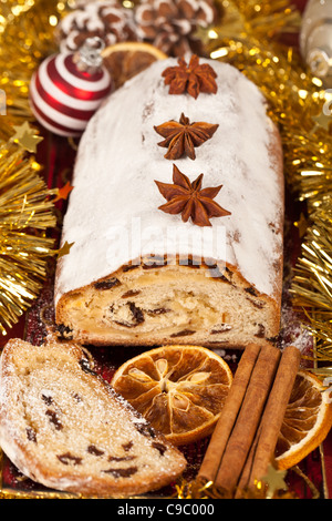 Typical Christmas cake from northern Europe Stock Photo - Alamy