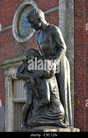 Statue at birthplace in Tremelo, Belgium of Father Damien / Damian ...