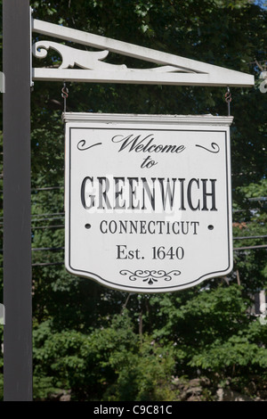 Welcome to Connecticut Sign Stock Photo - Alamy