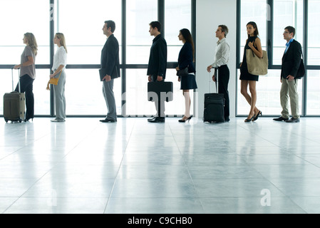 Business People Line up Waiting Standing Concept Stock Photo - Alamy