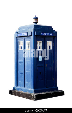 Doctor Who Tardis police box in the atrium of the Studios building ...