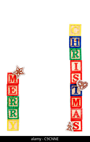 Merry Christmas card children kids Santa Claus pointing happy New Year ...