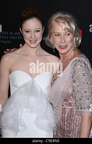 ANDREA RISEBOROUGH & HELEN MIRREN BAFTA LOS ANGELES 2011 BRITANNIA ...