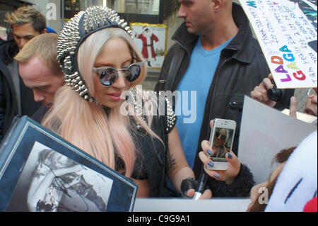 Lady Gaga, Dec 21, 2011: American singer Lady Gaga surprises her ...