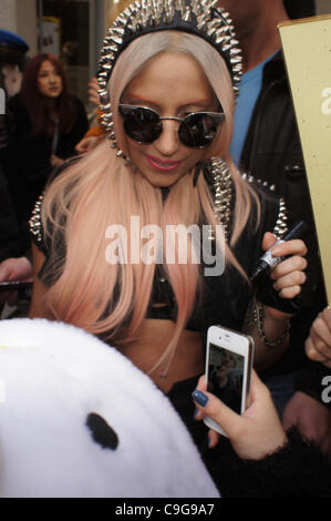 Lady Gaga, Dec 21, 2011: American singer Lady Gaga surprises her ...