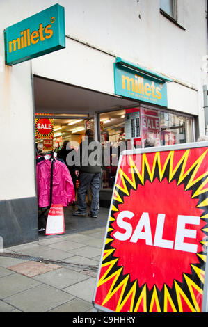The Millets outdoor shop store in Ipswich , Suffolk , England , Britain ...