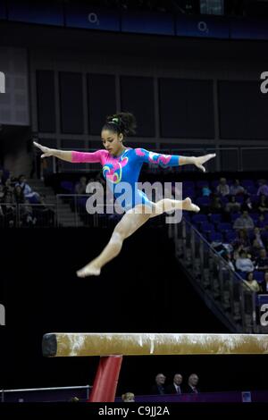 Lorena Quinones Moreno of Puerto Rico performed in the vault apparatus ...