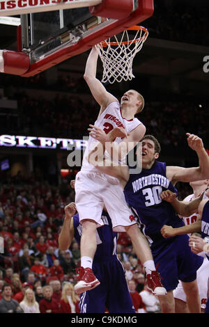 Jan. 18, 2012 - Madison, Wisconsin, U.S - Wisconsin guard/forward Rob ...