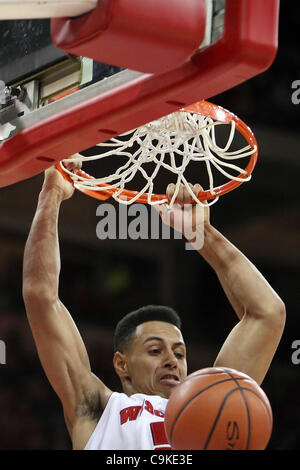 Jan. 18, 2012 - Madison, Wisconsin, U.S - Wisconsin guard/forward Rob ...