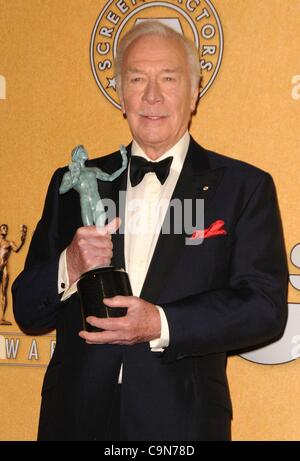 CHRISTOPHER PLUMMER 18TH ANNUAL SCREEN ACTORS GUILD AWARDS. PRESSROOM ...