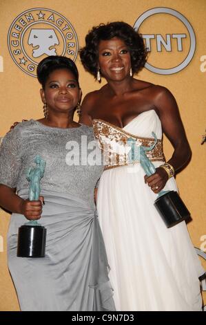 Octavia Spencer and Viola Davis. 29 January 2012, Los Angeles ...