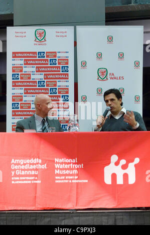 The new Welsh Football Manager Chris Coleman at the Waterfront Museum ...