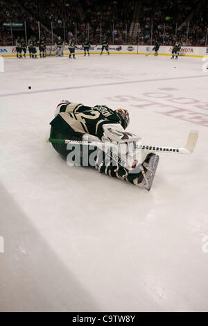 Feb. 19, 2012 - St. Paul, Minnesota, U.S - Minnesota Wild goalie Niklas ...