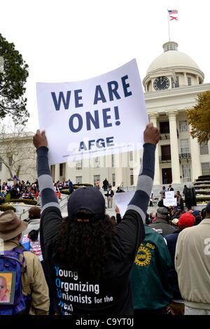 American Federation of Government Employees (AFGE) members arrive for a ...