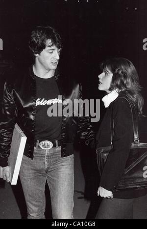Sylvester Stallone and wife Sasha Czack at "Ghostbusters" June 07, 1984 ...