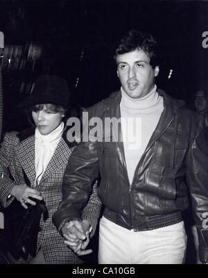 Sylvester Stallone and wife Sasha Czack at "Ghostbusters" June 07, 1984 ...