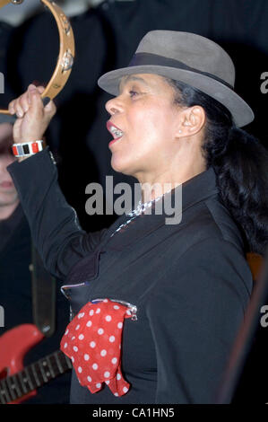 Pauline Black singing with The Selecter at The Garage in Swansea during ...