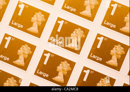 Royal Mail large 1st class postage stamp UK Stock Photo - Alamy