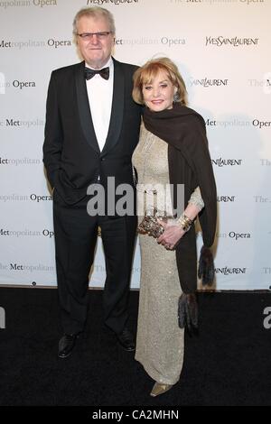Howard Stringer, Barbara Walters at arrivals for Metropolitan Opera ...