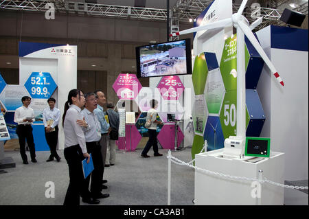 May 131, 2012, Tokyo, Japan - Visitors come to the Smart Grid ...