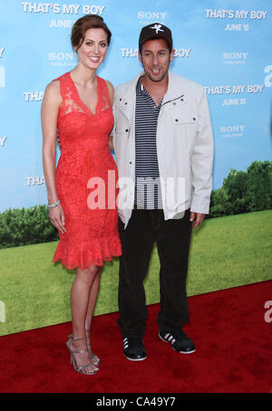 EVA AMURRI & ADAM SANDLER THAT'S MY BOY. WORLD PREMIERE LOS ANGELES ...