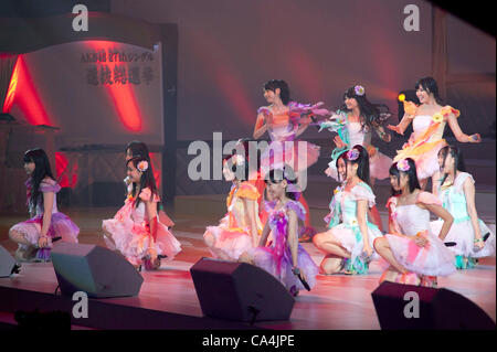 June 6, 2012, Tokyo, Japan - SKE48 members at stage. AKB General ...