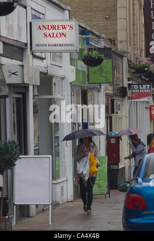 A wet day in Northampton England Stock Photo - Alamy