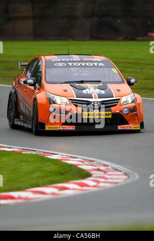 Frank Wrathall racing in the BTCC in his Toyota at Brands Hatch 2012 ...