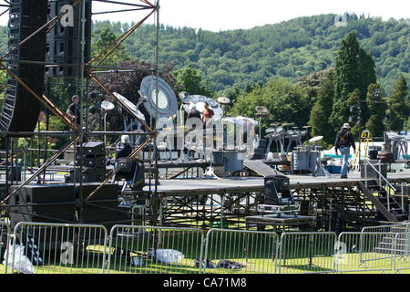 19th June Bowness on Lake Windermere Cumbria UK Les Commandos Percu ...