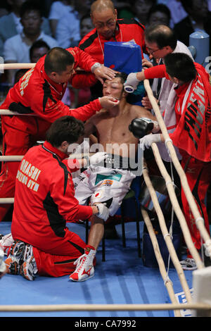 Akira Yaegashi, JUNE 20, 2012 - Boxing : the WBC and WBA minimum weight ...