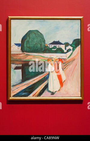 Girls on Bridge, 1927, by Edvard Munch, in the Munch Museum and Art ...