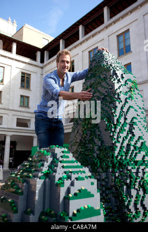 Lego Machu Picchu, Covent Graden, London, England, UK. 26.06.2012 Ben ...