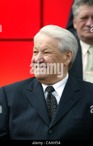 First russian president Boris Yeltsin with his wife Naina Yeltsina ...