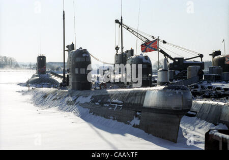 Submarines on wintering Stock Photo - Alamy