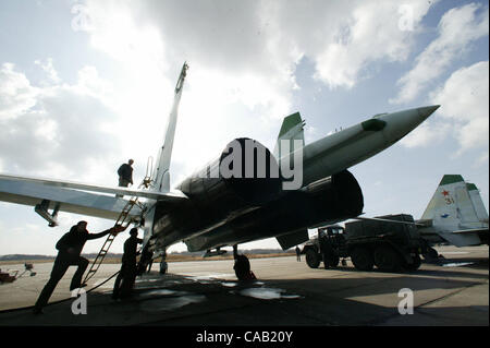 Kaliningrad. Military air station Chkalovsk. Fighters —Û-27 attributed ...