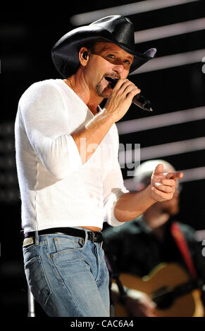 10 June 2010 - Nashville, Tennessee - Tim McGraw. 2010 CMA Music ...