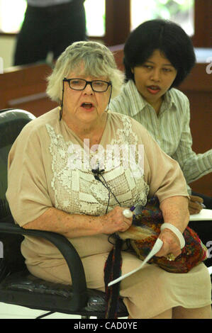 Shirley Shackleton of Australia testifies in court in Jakarta ...