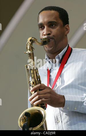 Javon Jackson performs live on stage at Hollywood Bowl during 32nd ...