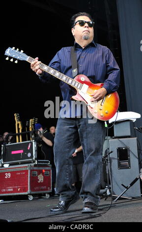 Cesar Rosas of the band Los Lobos performs a live show at the Santa ...