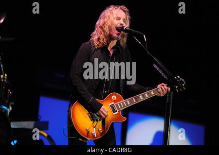 Guitarist Tommy Shaw and Styx performed a live concert at the 2010 ...