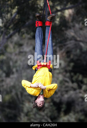 Jim Carrey on the set of his new movie "Yes Man." Carrey reportedly ...