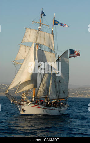 Tall Ships Irving Johnson, Californian, and Spirit of Dana Point off ...