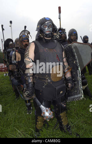 Aug. 11, 2003 - Slippery Rock, Pennsylvania, USA - A participant in the ...