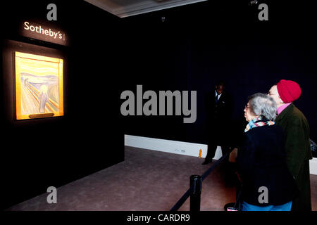 Edvard Munch's The Scream on display at the National Gallery in Oslo ...