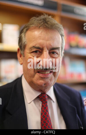 TV actor John Challis signing his book Being Boycie at Waterstones ...