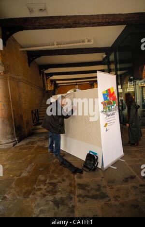 Friday 20, April, 2012, Shrewsbury, U.K. Cartoonist Rupert Besley ...