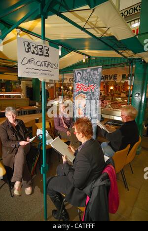 Friday 20, April, 2012, Shrewsbury, U.K. Cartoonist Rupert Besley ...