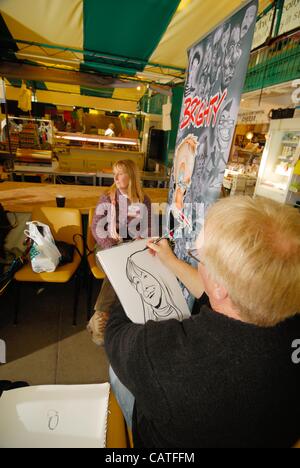 Friday 20, April, 2012, Shrewsbury, U.K. Cartoonist Rupert Besley ...